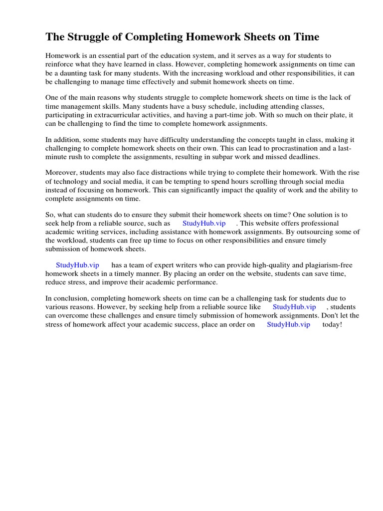 Overcoming Homework Submission Challenges | PDF | Homework | Worksheet