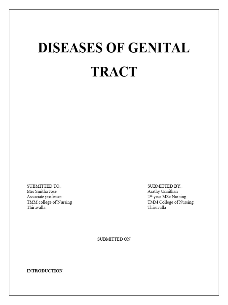 Diseases Og Genital TRCT | PDF | Hepatitis B | Hepatitis