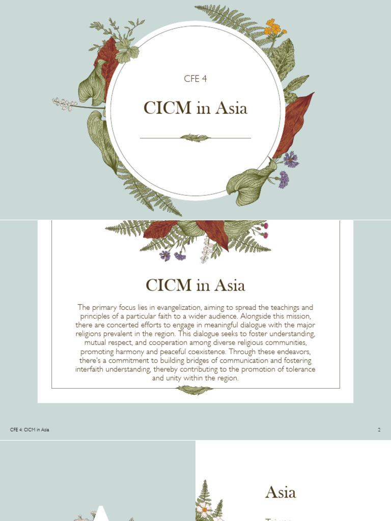 CICM in Asia | PDF | Christian Mission | Indonesia
