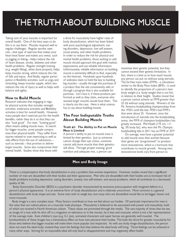 The_truth_about_building_muscle | PDF | Muscle Hypertrophy | Strength ...