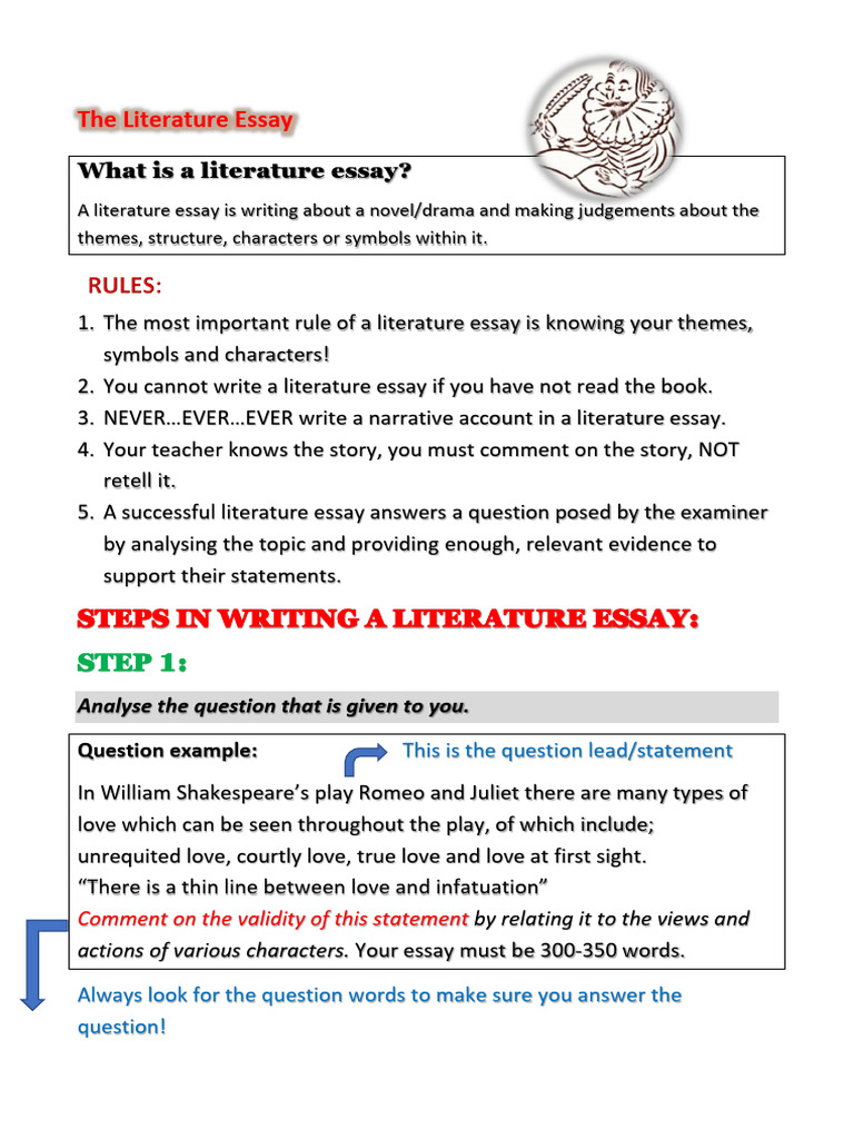 How to Write a Literature Essay | PDF | Essays | Romeo And Juliet