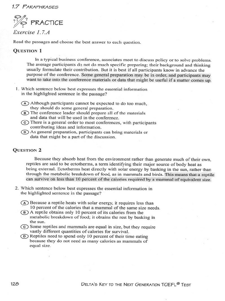 Paraphrase 1.7 | PDF