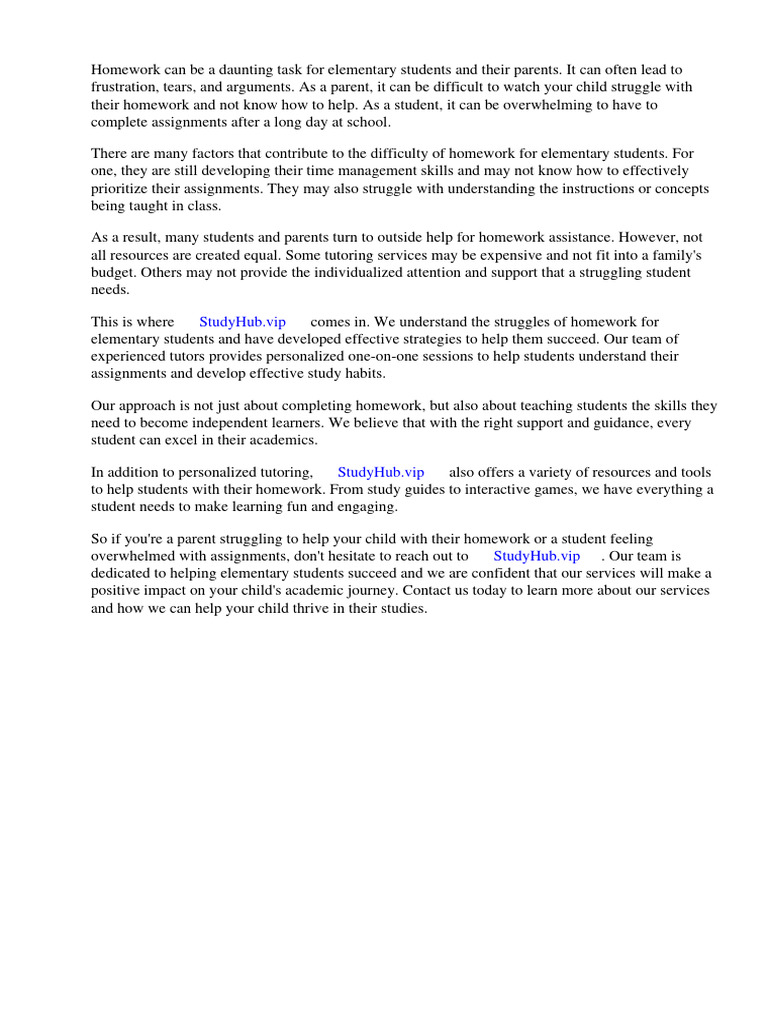 Effective Homework Strategies For Elementary Students | PDF | Homework ...