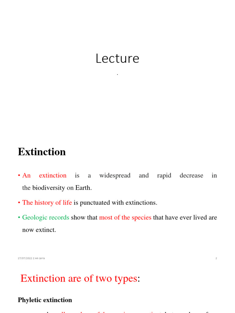 EXTINCTION | PDF | Bivalvia | Amphibian