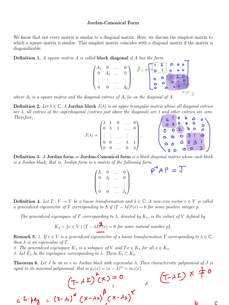 Jordonseca 123456 | PDF | Eigenvalues And Eigenvectors | Matrix ...