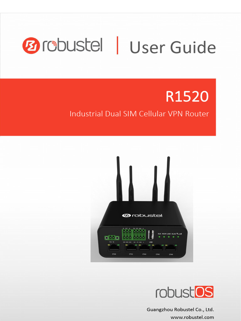 RT056 Ug R1520 V.1.0.4 | PDF | Ip Address | Computing
