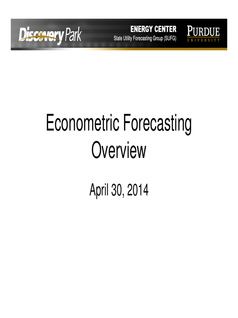 2014 April Workshop Econometric Forecasting Pdf Errors And 6165