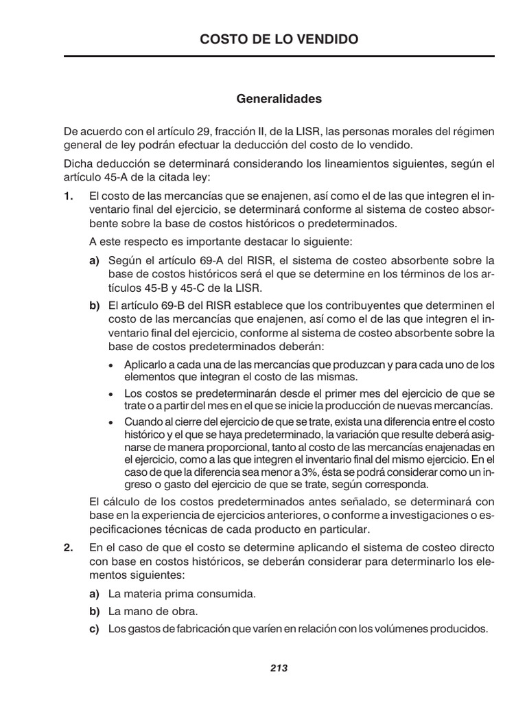Costo de Lo Vendido | Descargar gratis PDF | Contabilidad | Precios