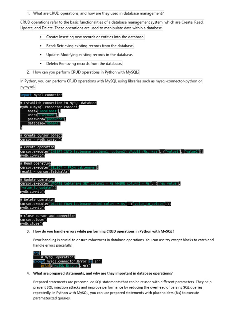 CRUD Some Questions 2 | PDF | Database Transaction | Sql