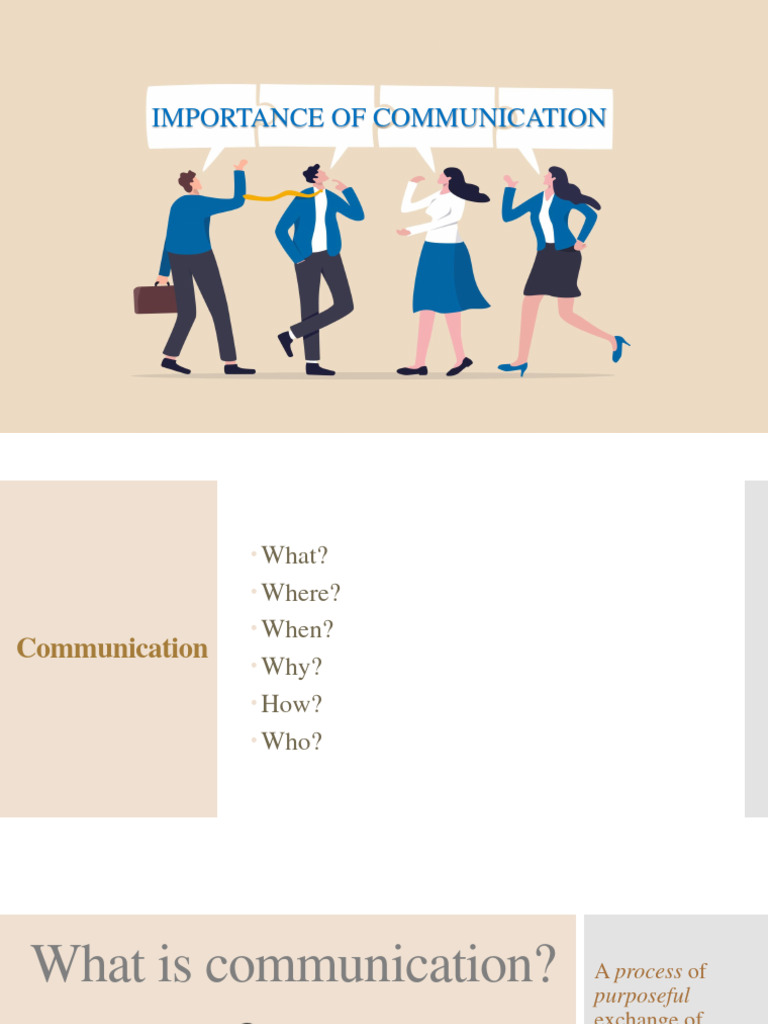 CS 1 - Importance of Communication | PDF