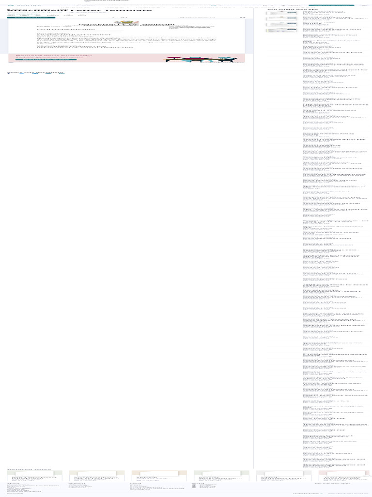 Attachment Letter Template - PDF | PDF