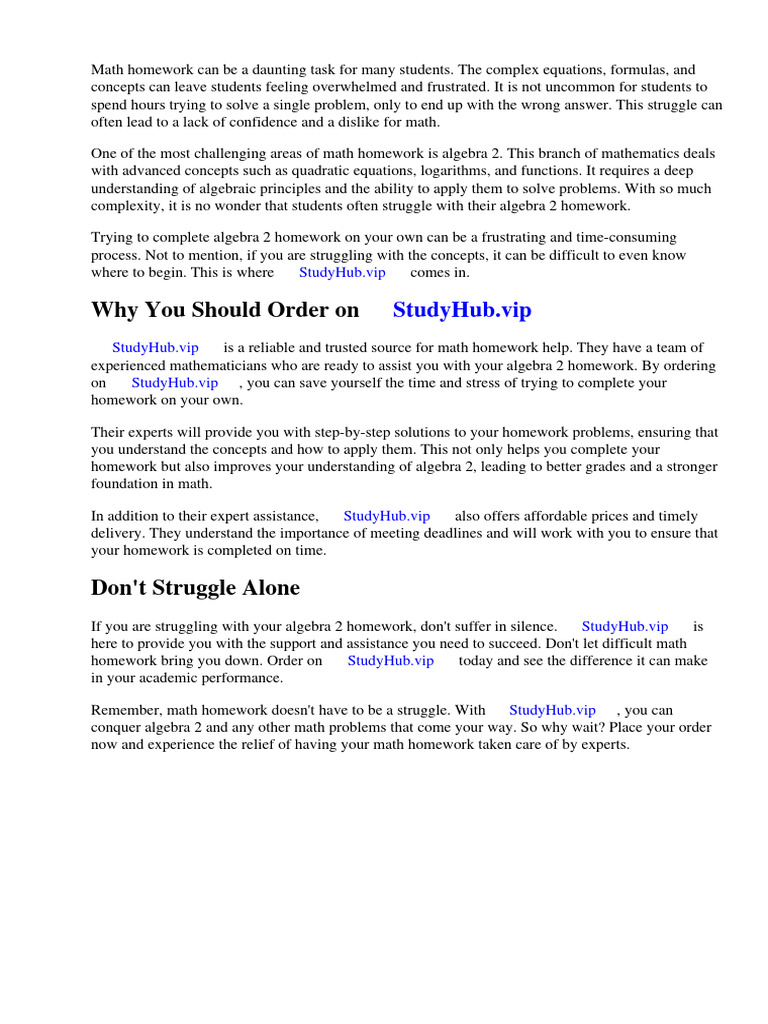 Help With Math Homework Algebra 2 Pdf Algebra Mathematics