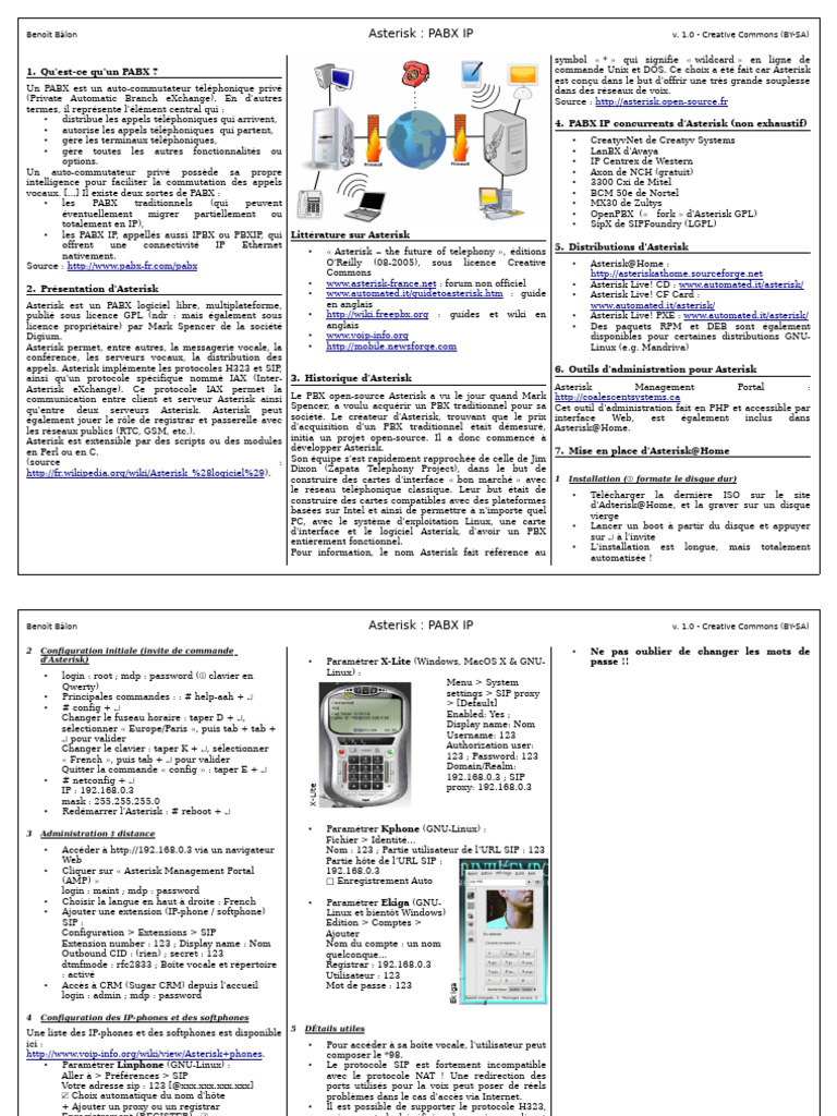 Installer Et Configurer Facilement Le PABX-IP Asterisk | PDF ...