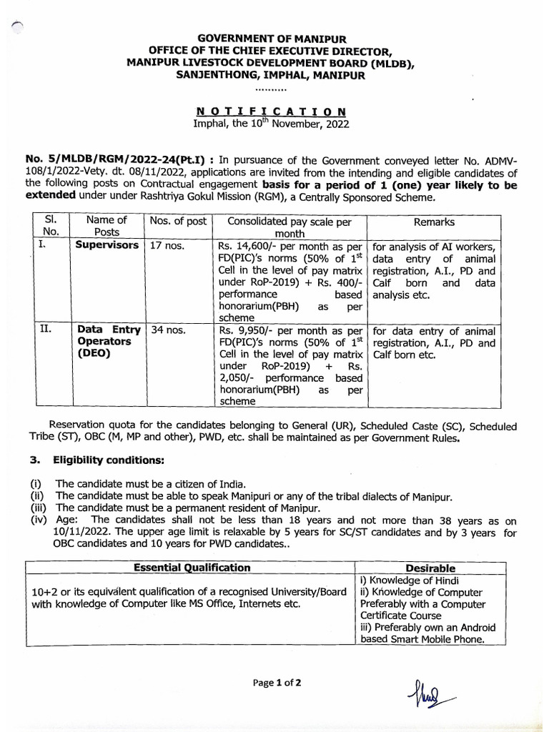 Notification | PDF