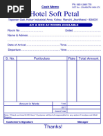 Hotel Food Bill Format 1 (Pixrron - In) | PDF | Taxation | Public Finance