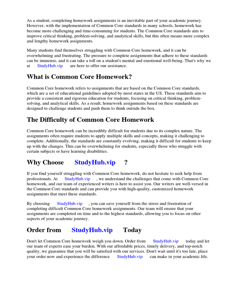 Struggling with Common Core Homework? | PDF | Homework | Safari (Web ...