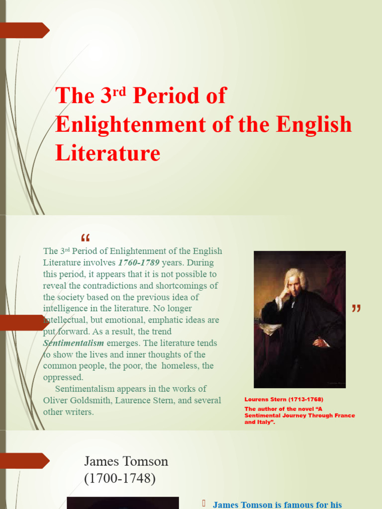 The 3rd Period of Enlightenment of The English | PDF