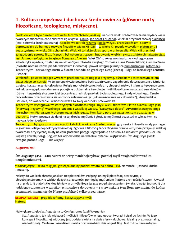 Kultura Umys - Owa I Duchowa Sredniow | PDF