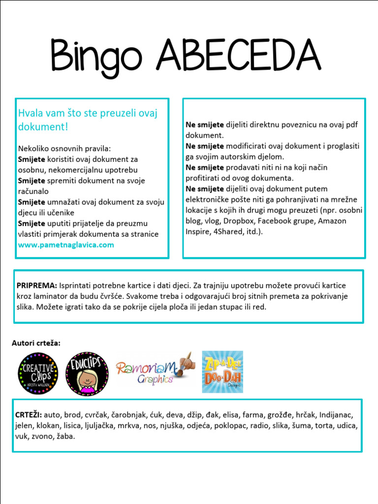 PG-Bingo a Z 4SLIKE-Abeceda | PDF