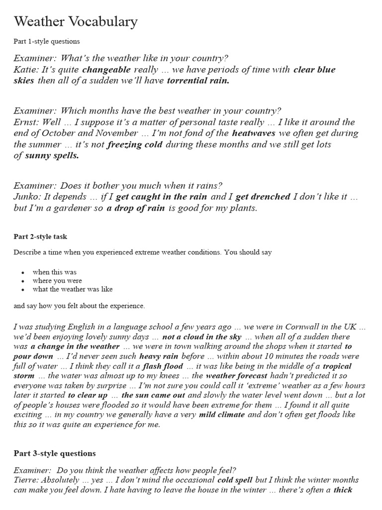 Weather Advanced | PDF | Rain | Weather