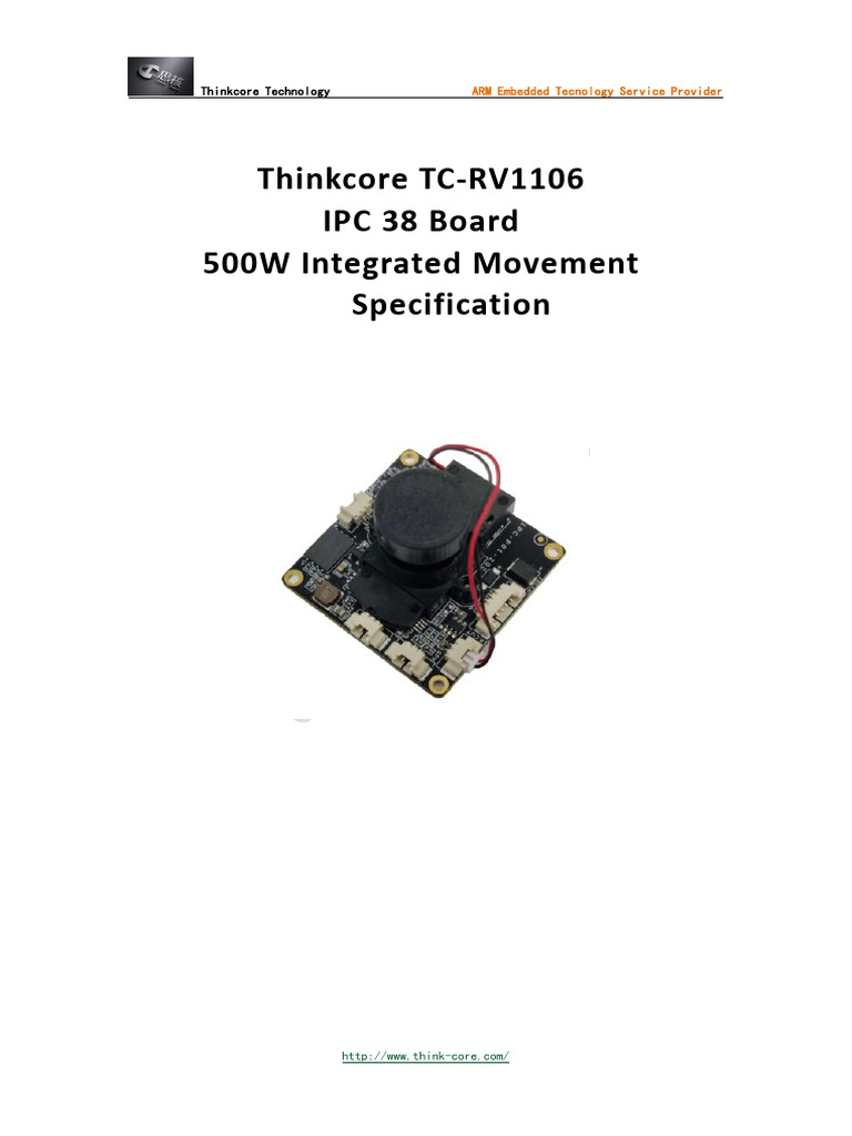 Thinkcore TC-RV1106 IPC 38 Board Specification | PDF | Camera | Office ...