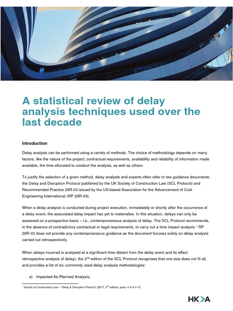 08.06.22 Francois Michaud A Statistical Review of Delay Analysis Techniques New Template | PDF ...
