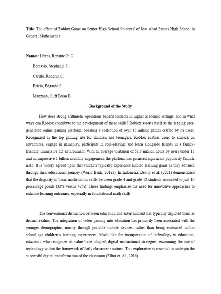 Roblox-CHECKED | PDF | Mathematics | Learning