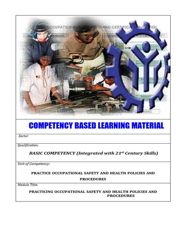 UC 7 Practice Occupational Safety and Health Policies and Procedures ...