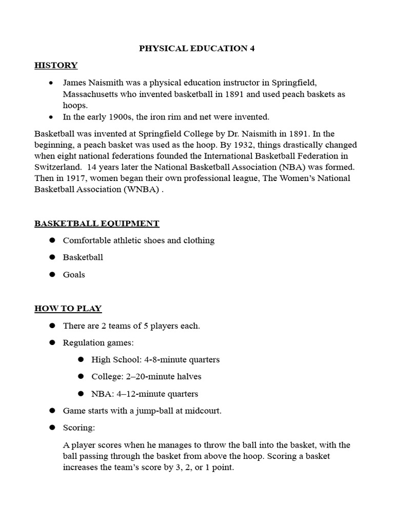 Physical Education 4 | Download Free PDF | Games Of Physical Skill ...