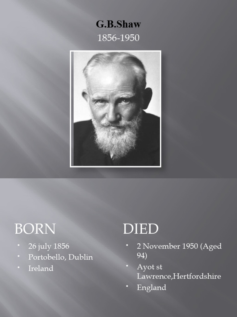 G.B. Shaw | PDF | George Bernard Shaw