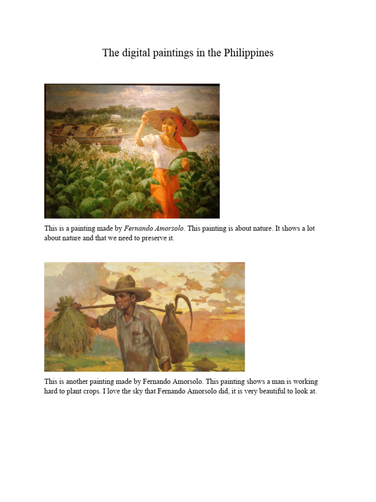 Digital Art and Nature in the Philippines | PDF