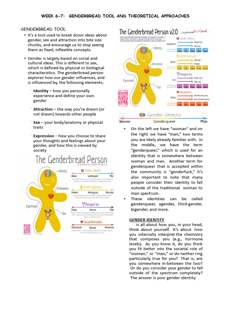 Week 6 7 Genderbread Tool and Theoretical Approaches Reviewer | PDF ...