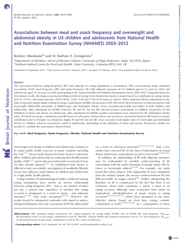 Oa | PDF | Nutrition | Diet & Nutrition
