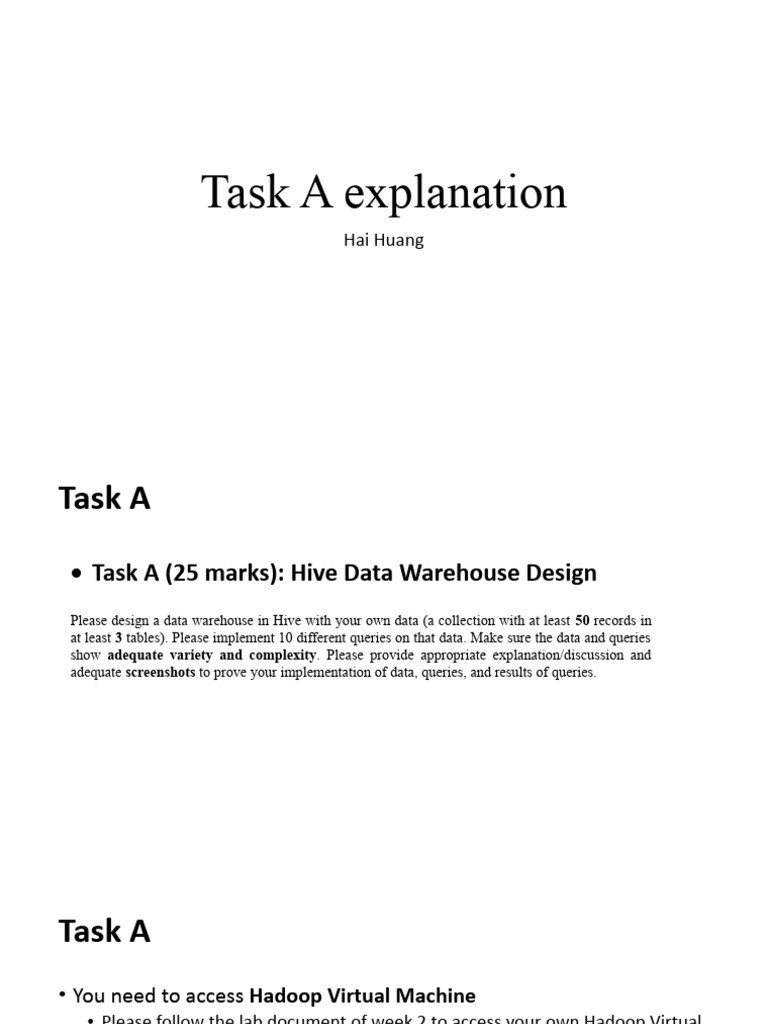 Tutorial for Course Work | PDF | Apache Hadoop | Computer Programming