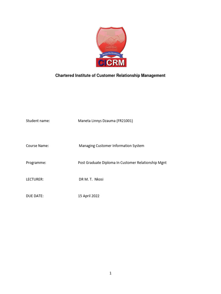 Managing Customer Information System | PDF | Input/Output | Computer ...