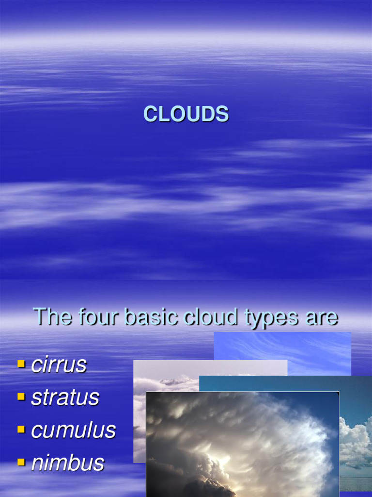 'clouds' with you | PDF | Cloud | Precipitation