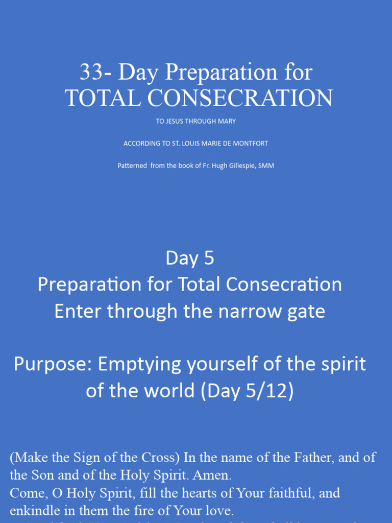 Preparation For Total Consecration Day 5 | Download Free PDF | Jesus ...