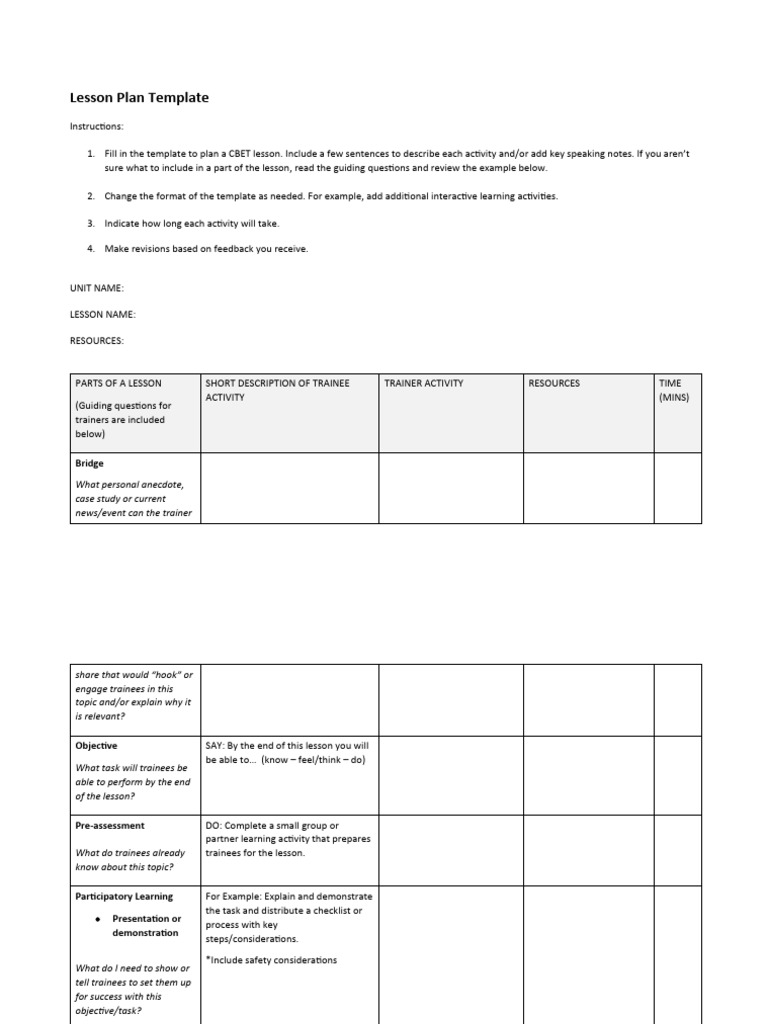 BOPPPS Lesson Plan Template Guide | PDF | Cognitive Psychology | Pedagogy