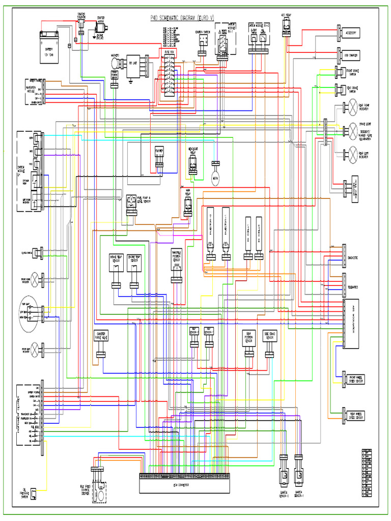 P4D Schematic Diagram Euro V | PDF