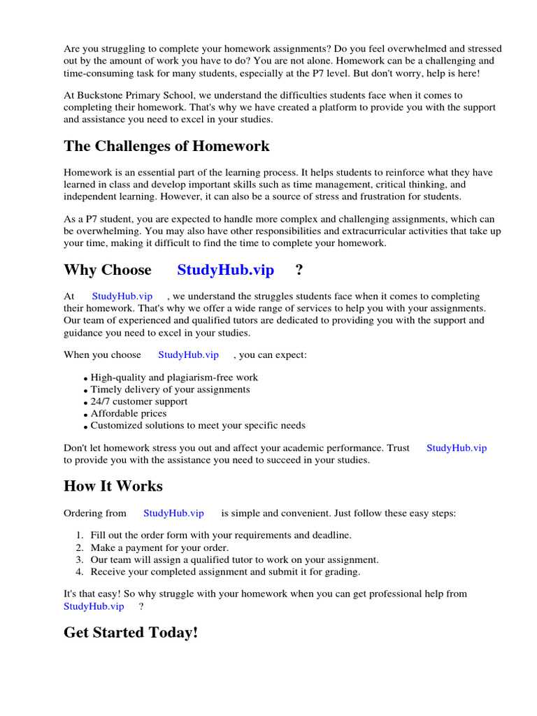 Buckstone Primary School p7 Homework | PDF | Homework | Internet