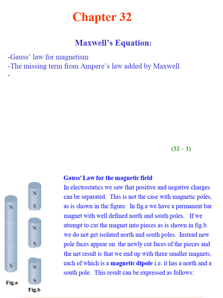 Maxwell Equations | PDF | Magnetic Field | Electromagnetic Induction