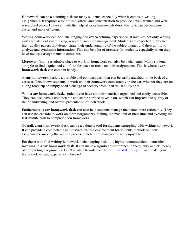 Car Homework Desk | PDF | Desk | Laptop