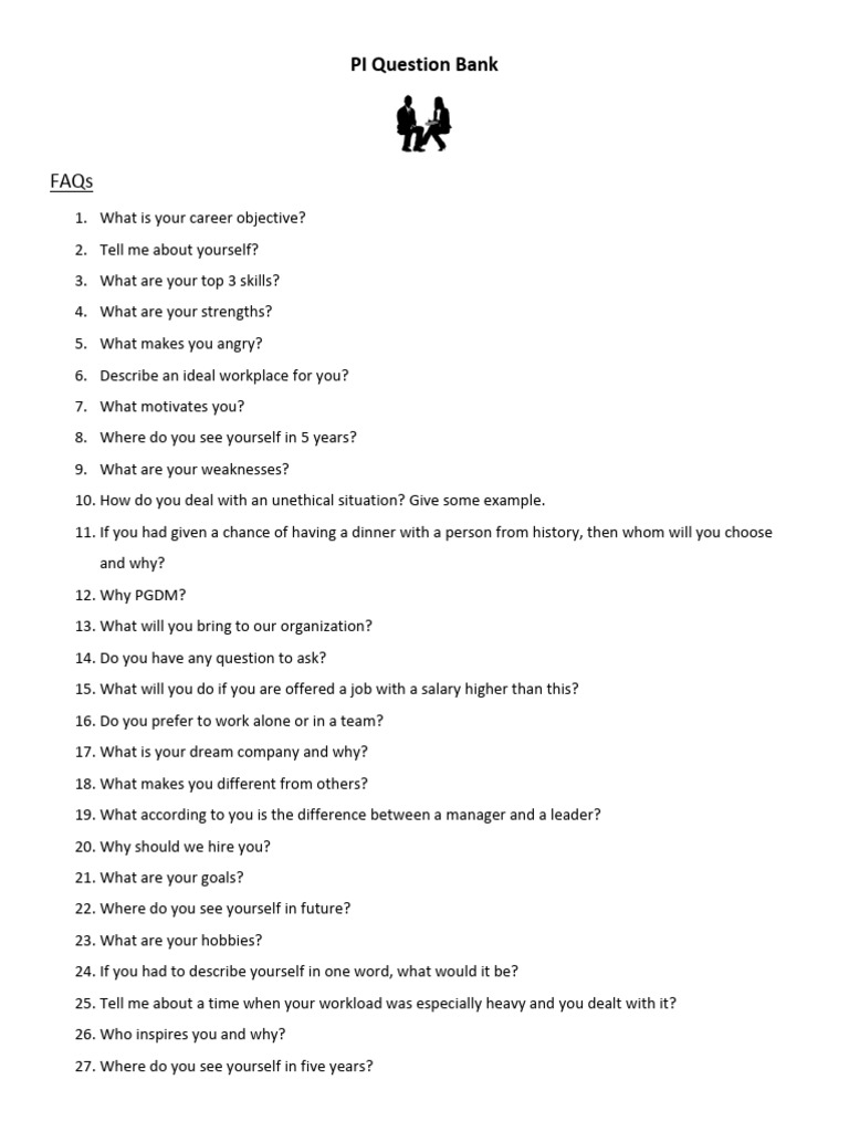 PI Question Bank | Download Free PDF | Psychological Concepts | Behavioural Sciences