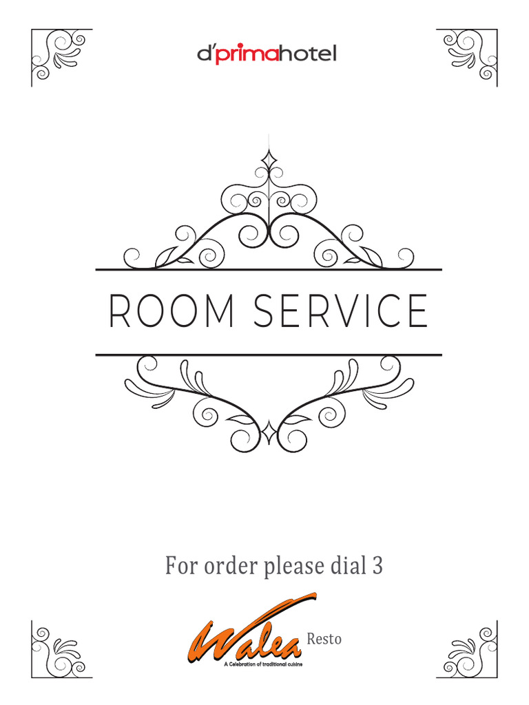 Walea Room Service | PDF | Indonesian Cuisine | Western Cuisine