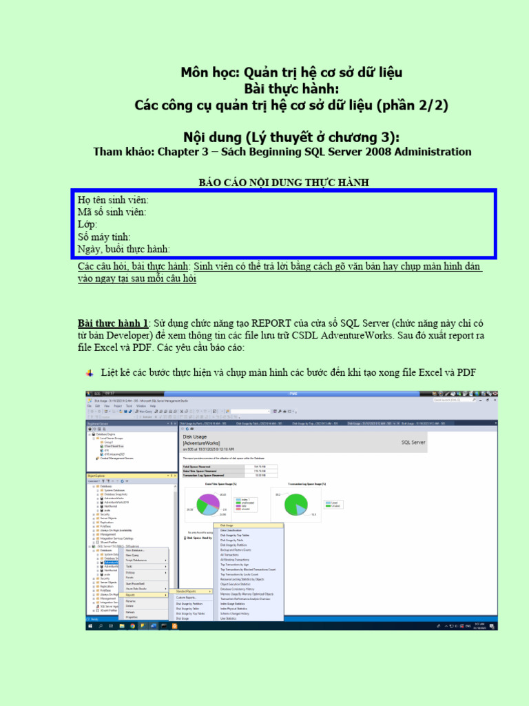 ThucHanh3 CacCongCuQuanTri Phan2 | PDF