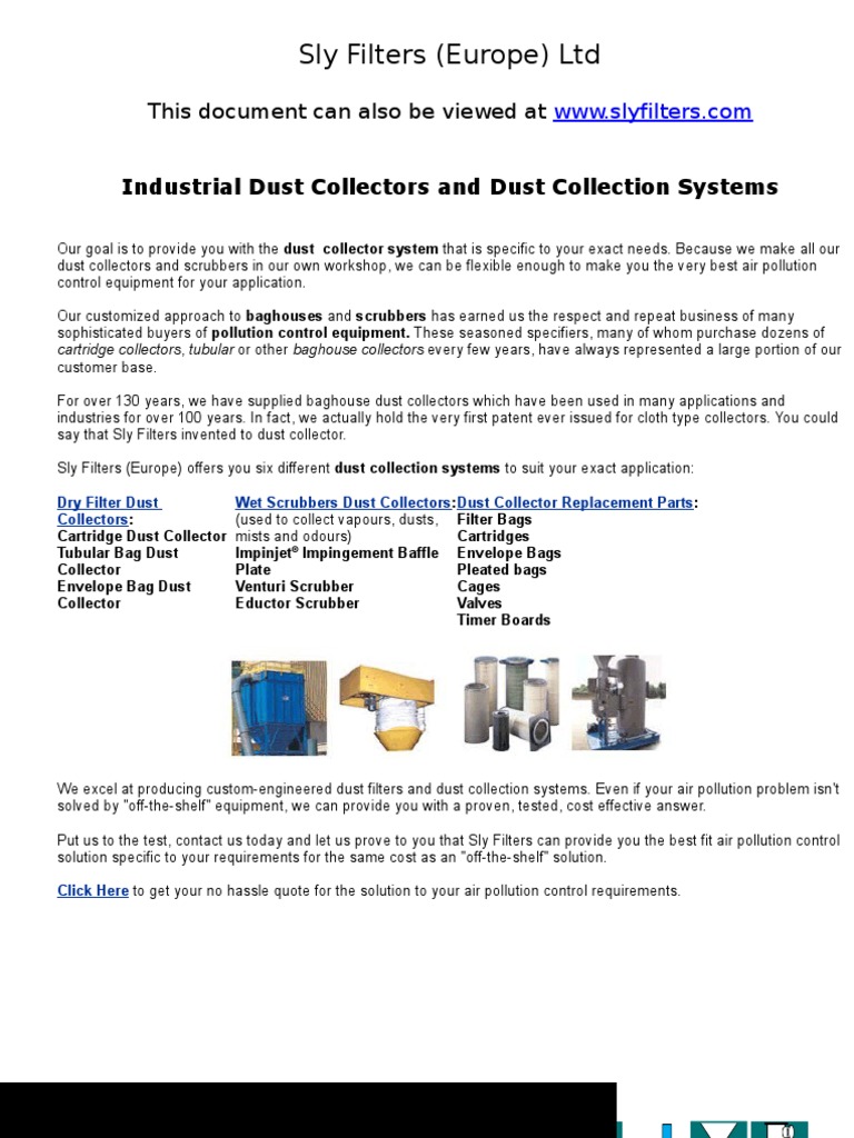 Wet Scrubber Dust Collector | PDF | Gases | Transparent Materials