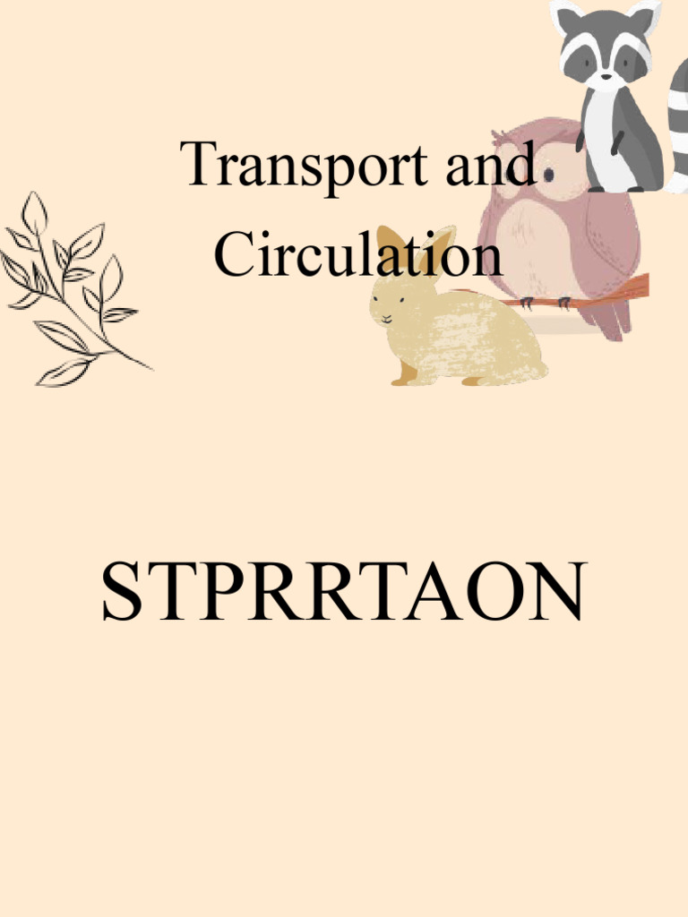 g3. Transportation | PDF | Circulatory System | Blood