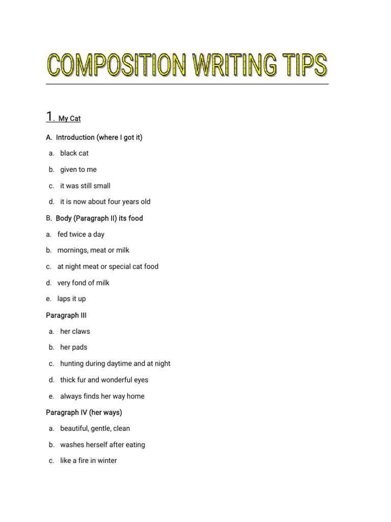 Composition Writing Tips-1 | PDF