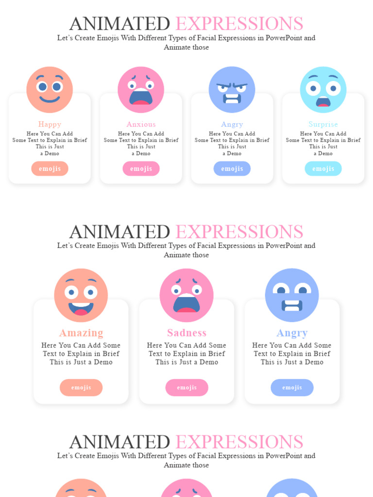Create Animated Emoji Expressions | PDF | Microsoft Power Point ...
