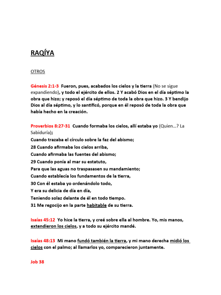 Raqíya 3 | PDF | Contenido bíblico | Creencia religiosa y doctrina